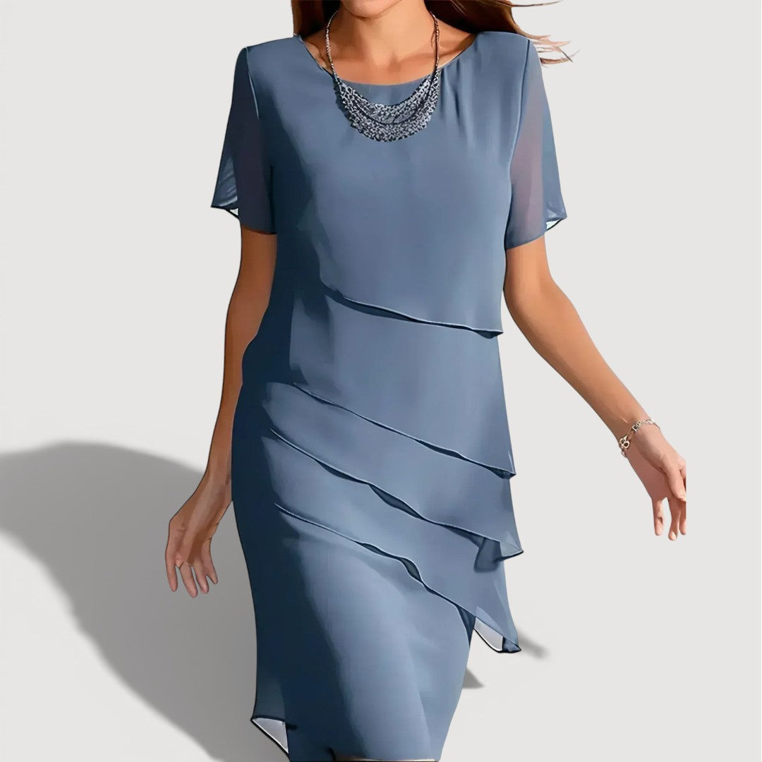 KENDRA – LAYERED MIDI DRESS – Mabel & Mae