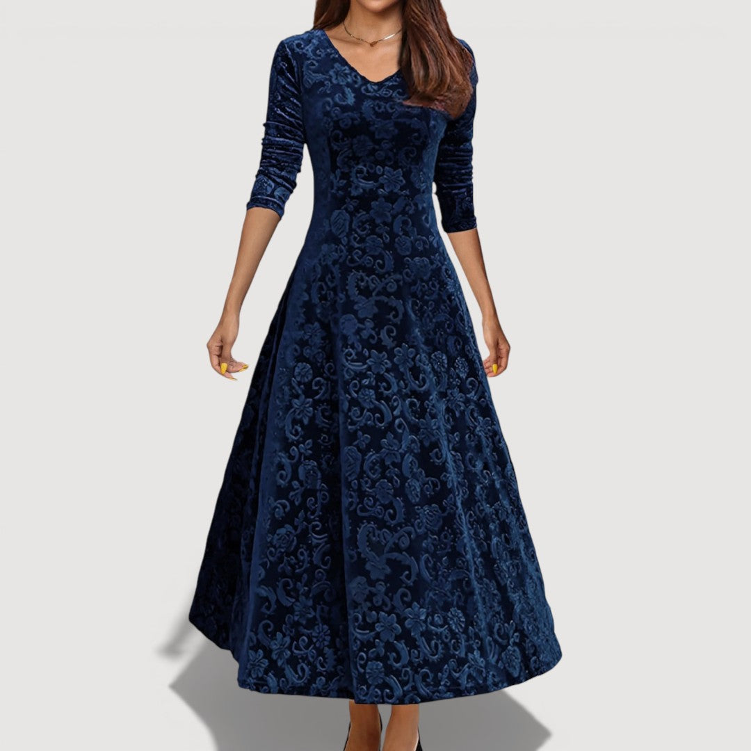 JILLIAN – ELEGANT VELVET DRESS – Mabel & Mae
